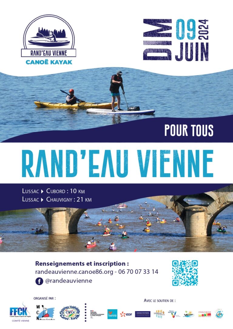Rand'eau Vienne et une Mass-Start Régional - Comité Départemental de Canoë-Kayak de la Vienne